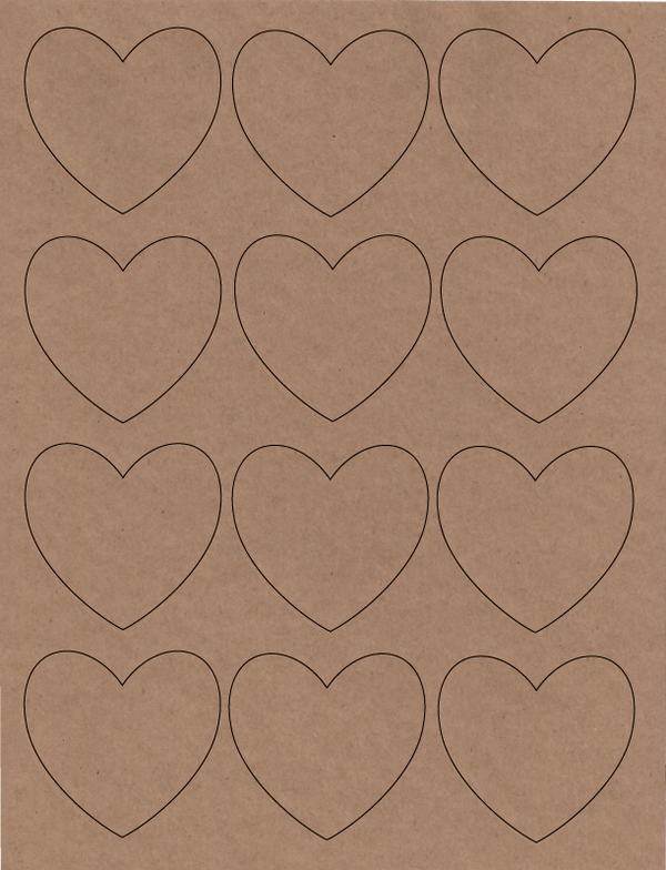 Heart Shaped Labels - 144 labels – BonBon Paper