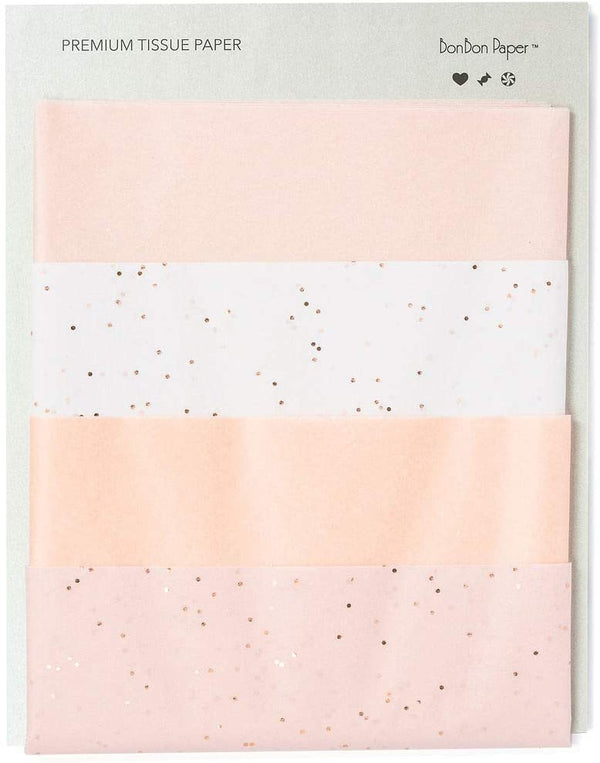 Rose Gold Sparkle Tissue Paper - 20 x 30 inch - 36 sheets pack – BonBon ...